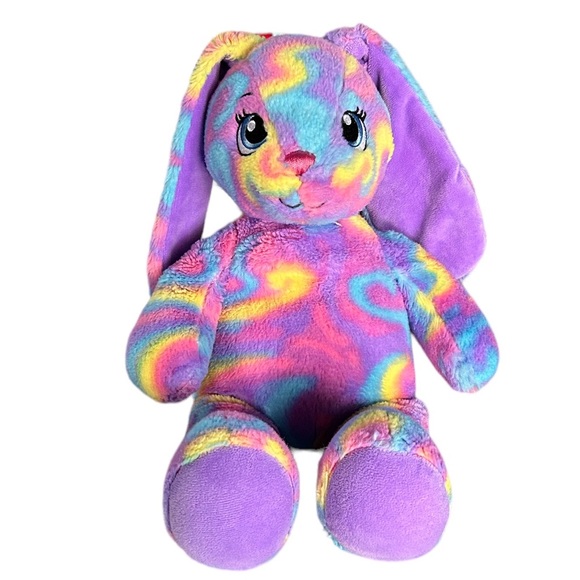 Build-A-Bear | Toys | Build A Bear Floppy Ears Tiedyed Rainbow Plush ...